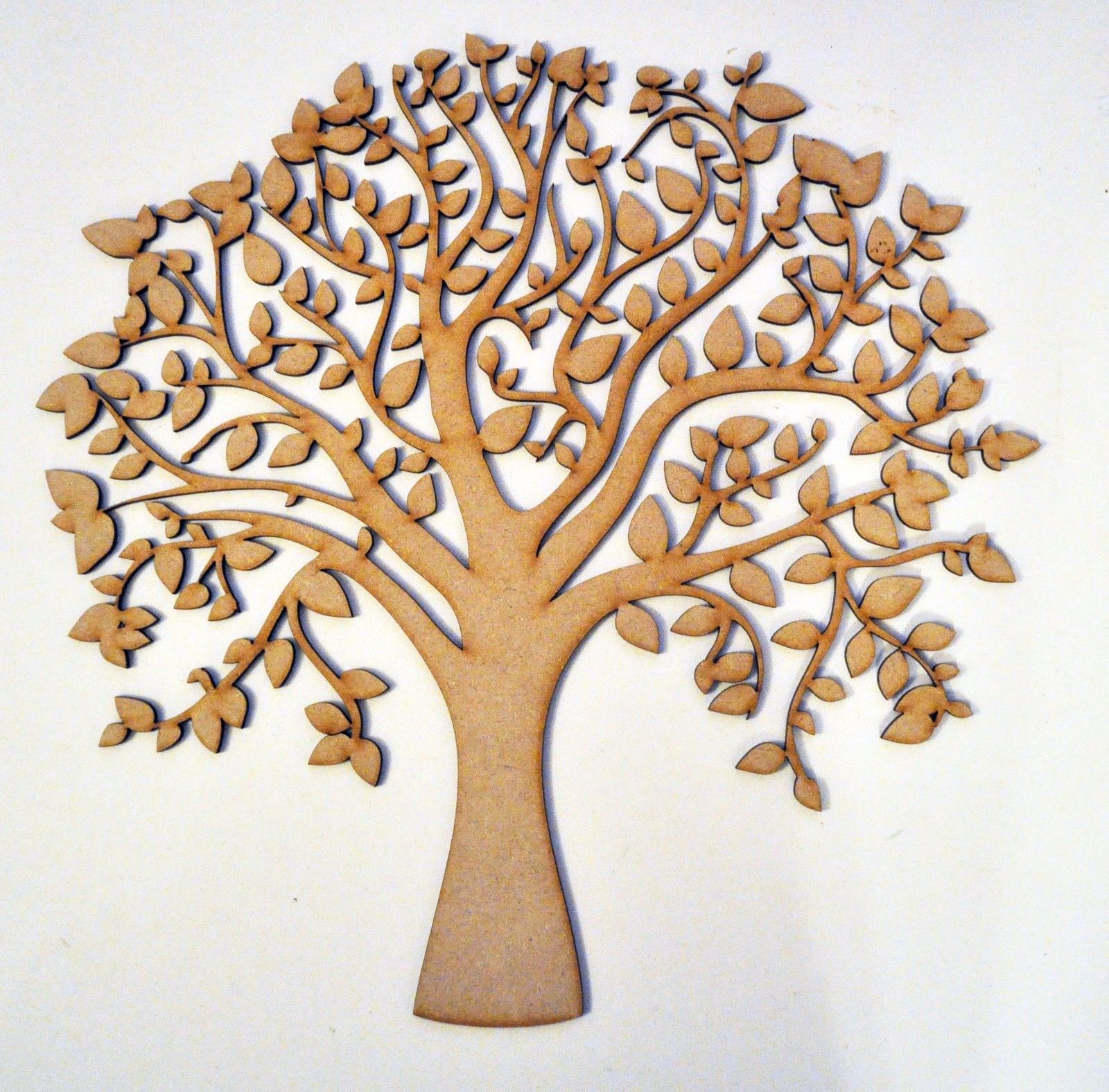 Family Tree Craft Blank With Hearts Laser Cut Wooden MDF Gift Large