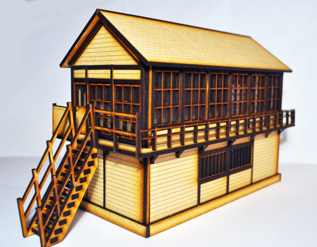 Handmade model railway Signal Box based on Dereham O Gauge 1:45 ready ...