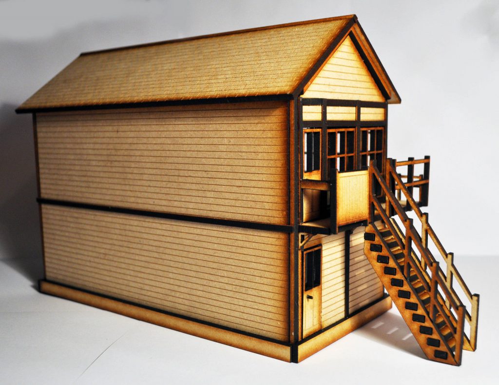 Handmade model railway Signal Box based on Dereham O Gauge 1:45 ready ...