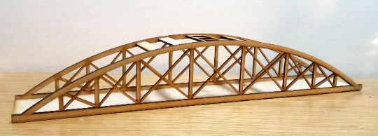 Large Model Railway OO Gauge Bridge Laser Cut MDF 50cm span ...